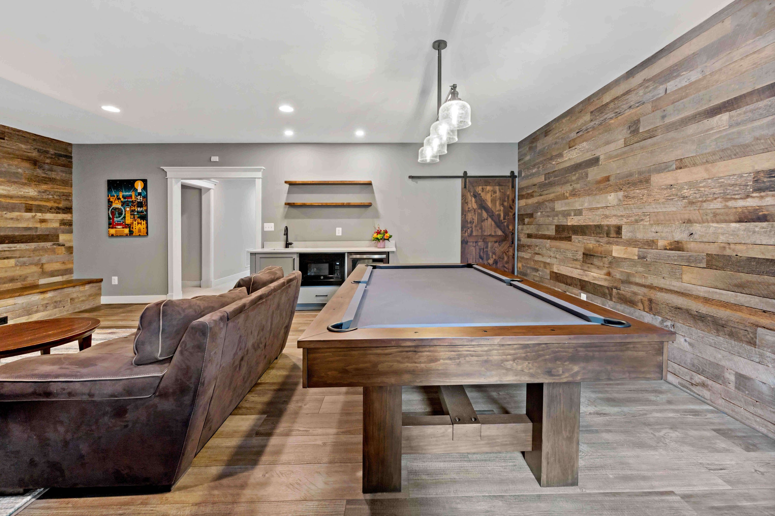 Rustic Basement Remodel Perfect For Cozy Family Evenings